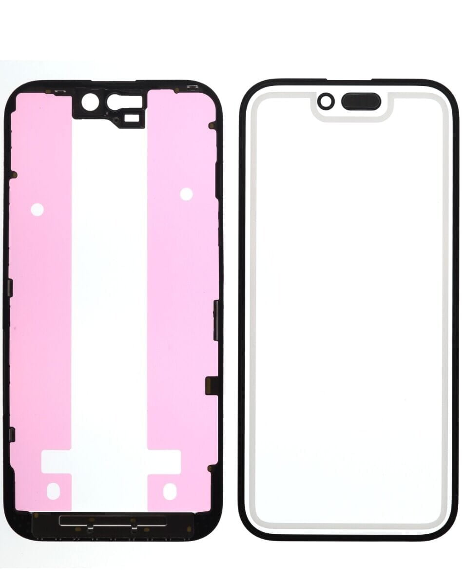 Vidrio Frontal para iPhone 15 - (Front Glass + Frame + Oca Pro)